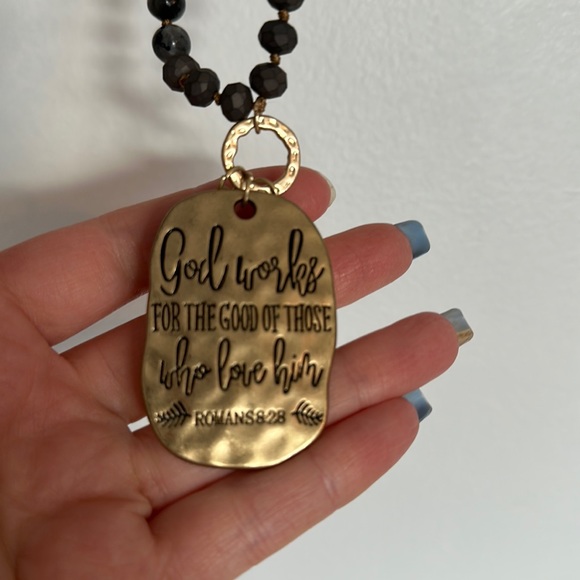 Jewelry | Religious Necklace God Works For The Good Of Those Who Love ...